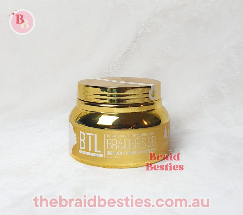 BTL Professional Braider's Gel- Braider's Hands Dry Defense (Gold ...
