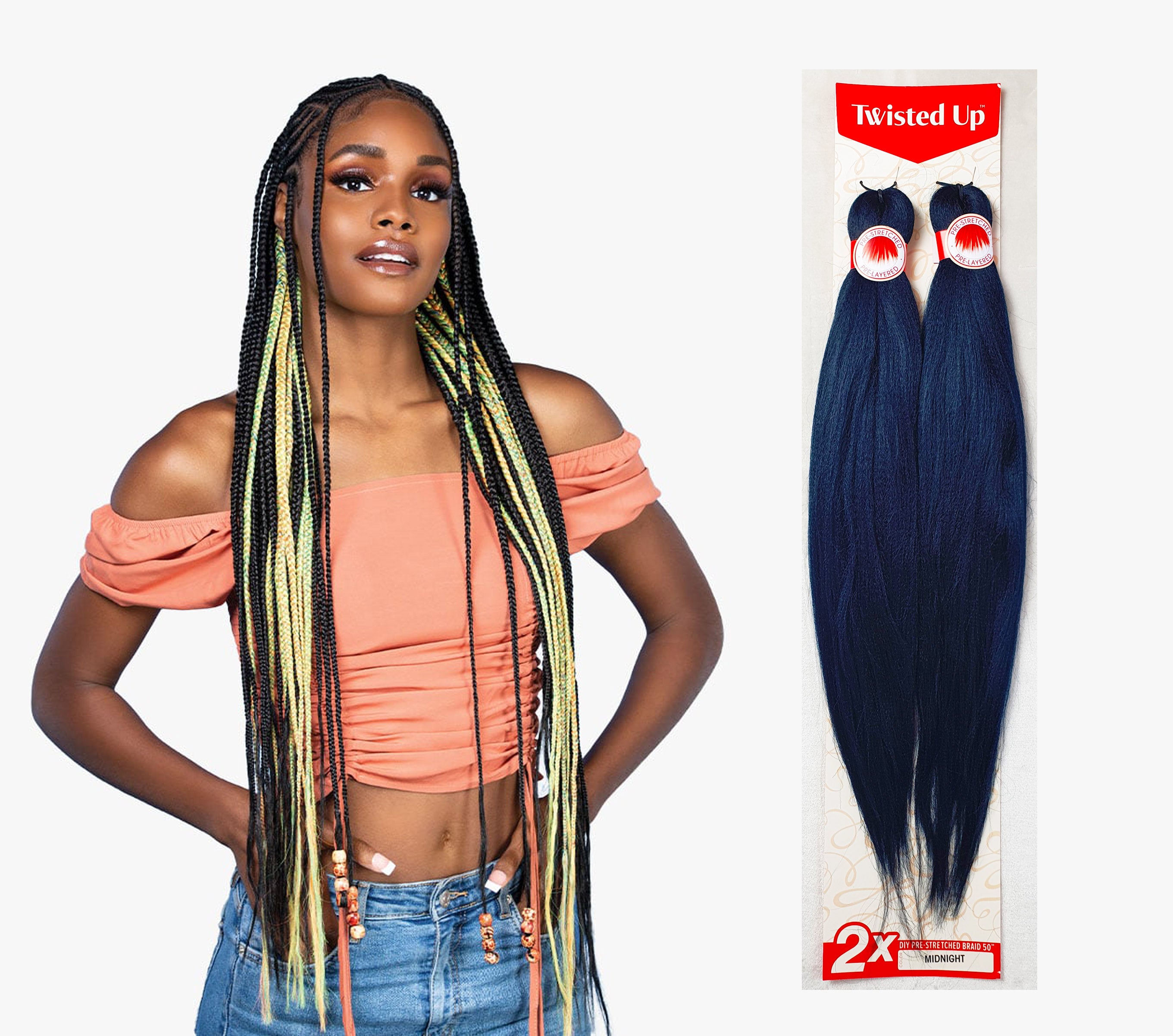 Outre Twisted Up 50 2x Festival Braid Mermaid Color Braid The Braid Extension Besties